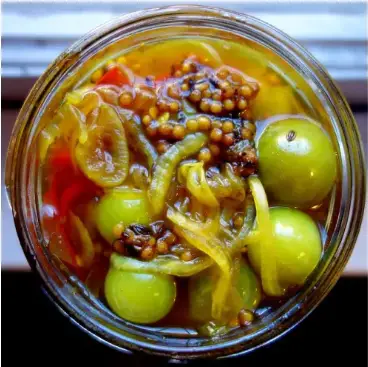 The Tasty Sweet Pickled Green Tomatoes Recipe || Enjoy Your Dinner